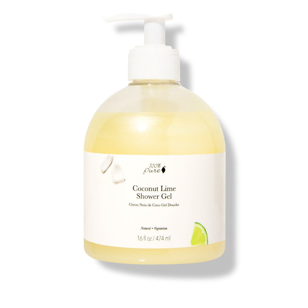 100 Percent Pure Coconut Lime Shower Gel | Natural Hydrating Body Wash ...