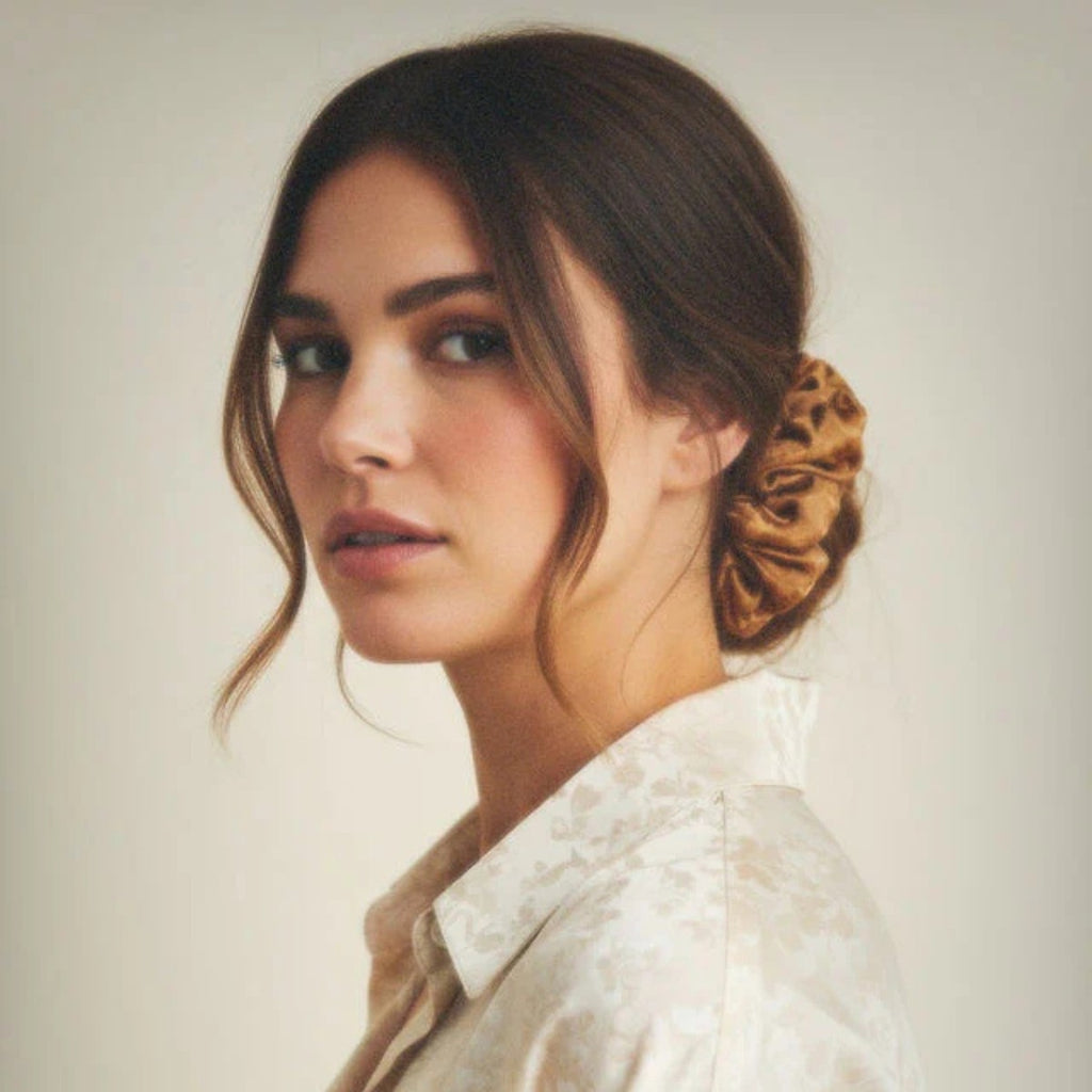 Chelsea King Oversize Floral Jacquard Hazel Scrunchie | Hair ...