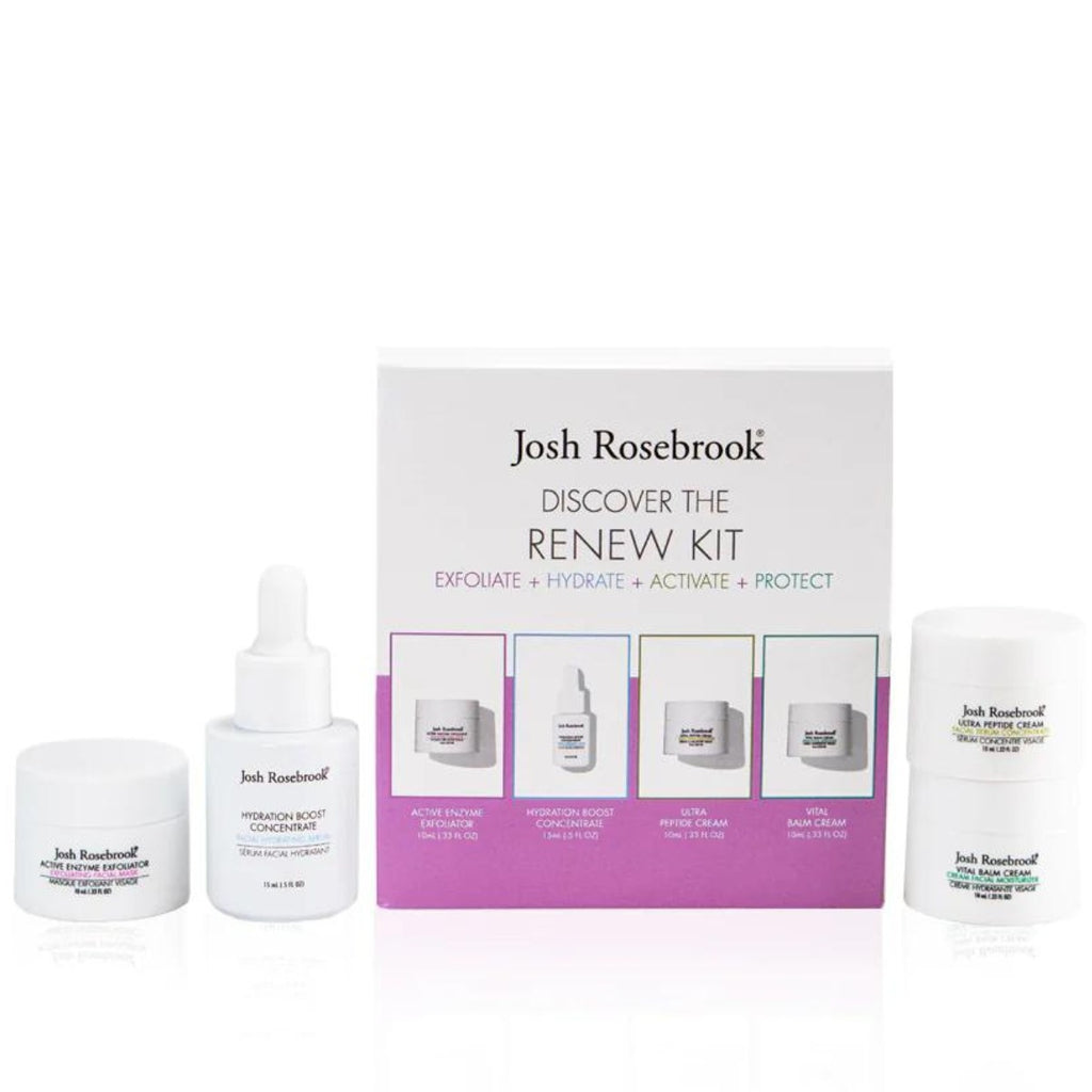Josh Rosebrook Renew Kit | Natural Skincare Travel Set – The Green Kiss