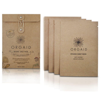 Orgaid Anti-Aging Organic Sheet Mask 4 Pack | Hydrating Sheet Mask ...